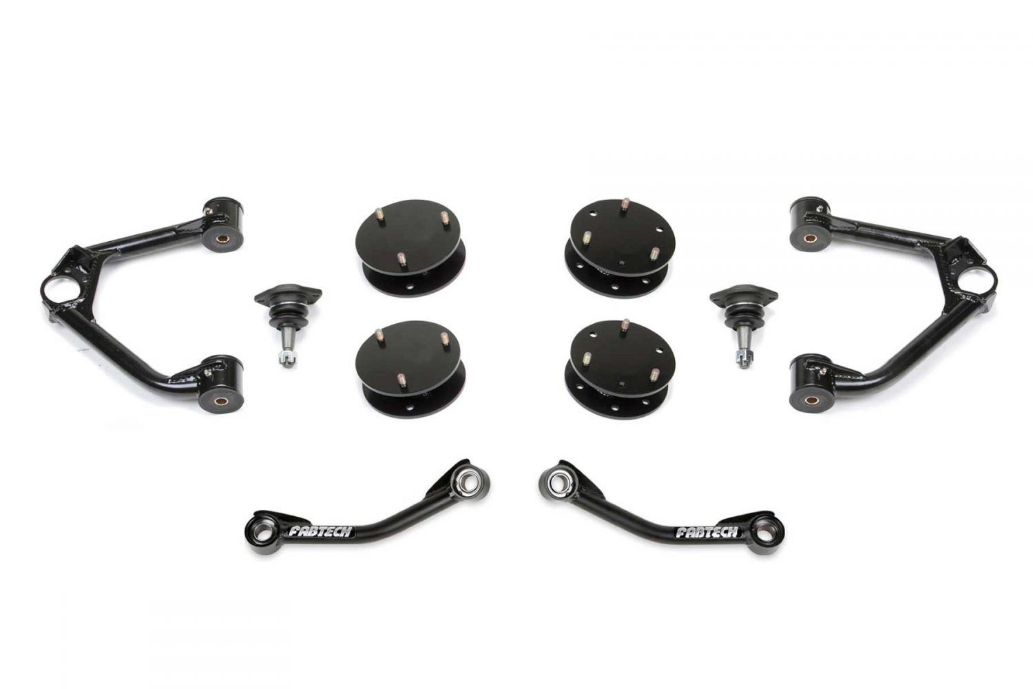 3" Ball Joint UCA Lift Kit - Front & Rear Shock Spacers - K1184 - Fabtech®