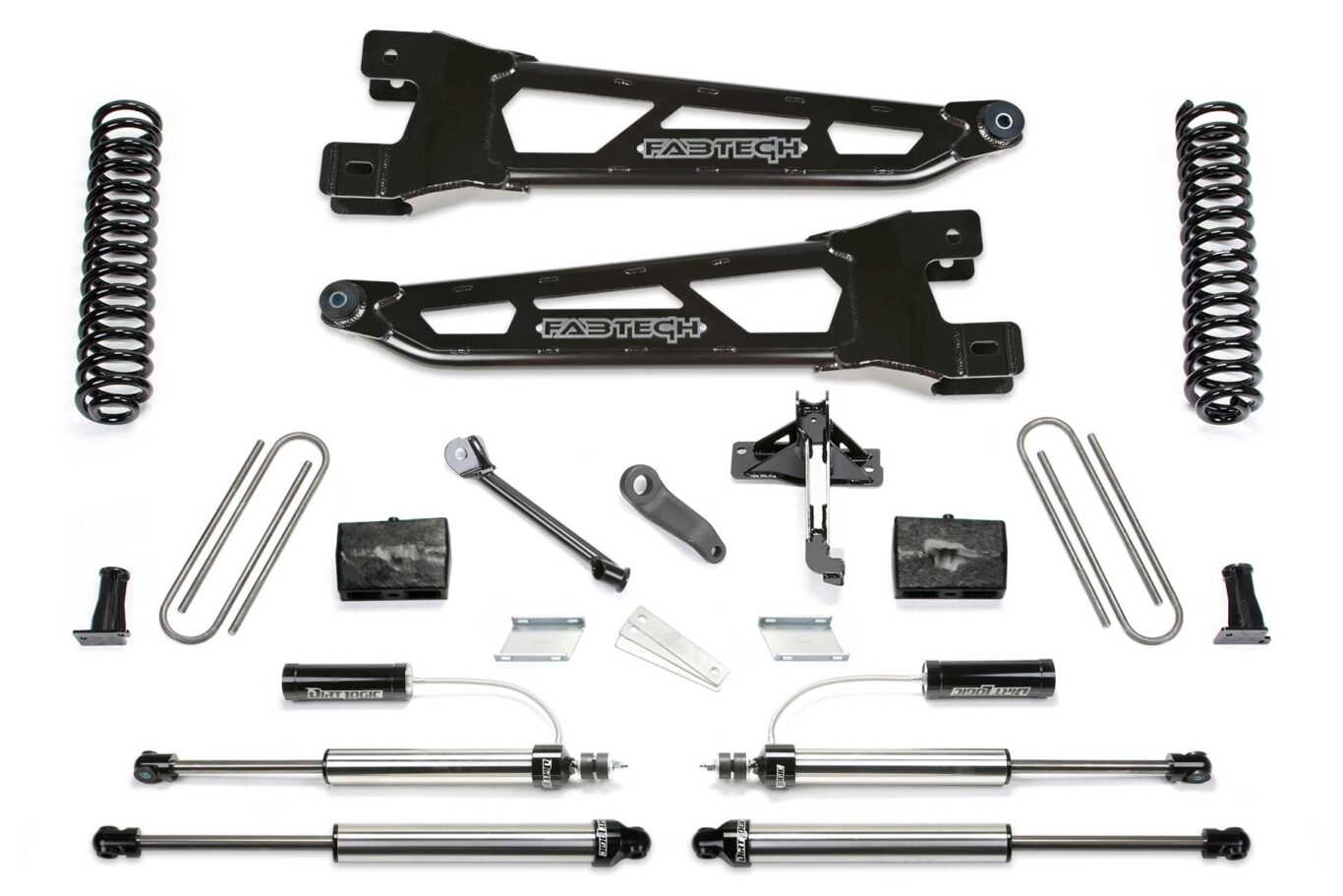 6" Radius Arm System w/ Front Dirt Logic 2.25 Resi Shocks & Rear Dirt ...