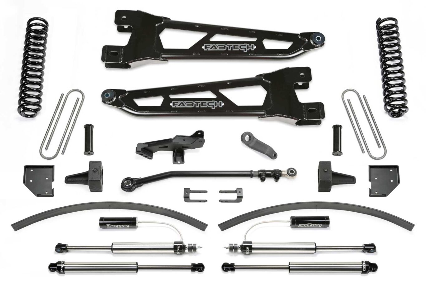 8" Radius Arm System w/ Front Dirt Logic 2.25 Resi Shocks & Rear Dirt ...