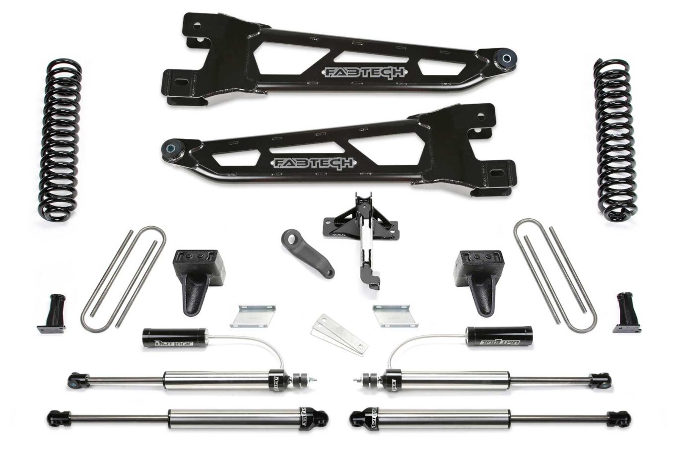 4" Radius Arm Lift Kit - Front Dirt Logic 2.25 Resi Shocks & Rear Dirt ...